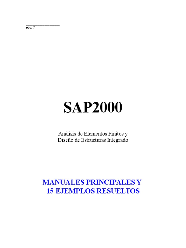 Manual SAP2000 en Español con Ejercicios | PDF | Ventana (informática ...