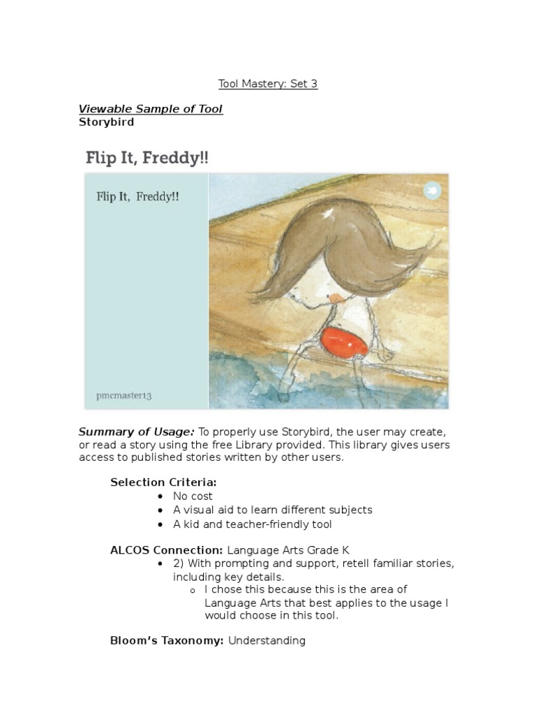 Storybird: Engaging Tool for K-Grade Language Arts | PDF | Computers