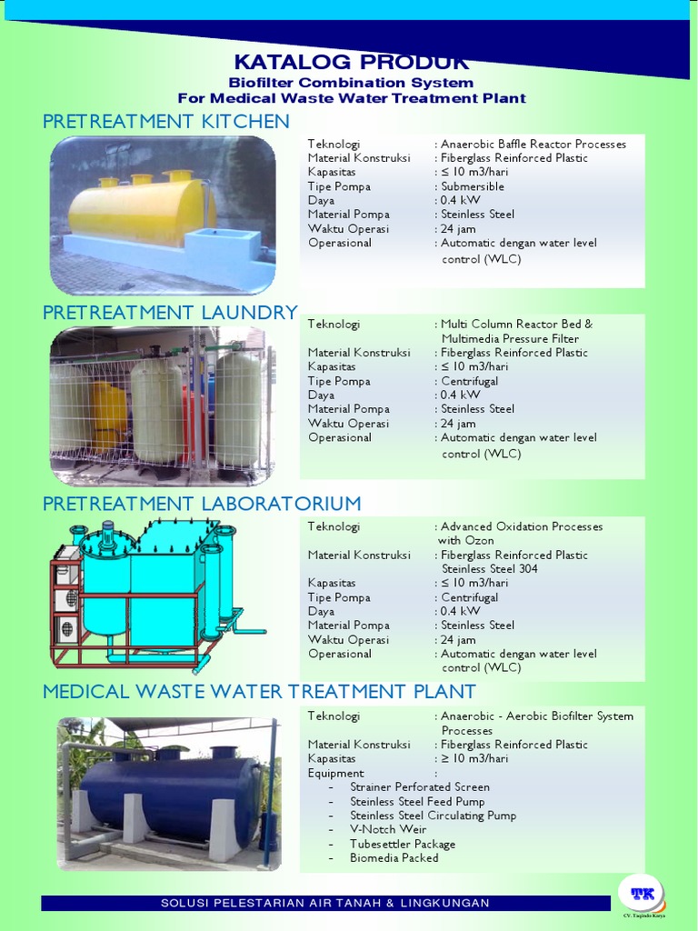 Brosur Spesifikasi IPAl Medis PDF | PDF