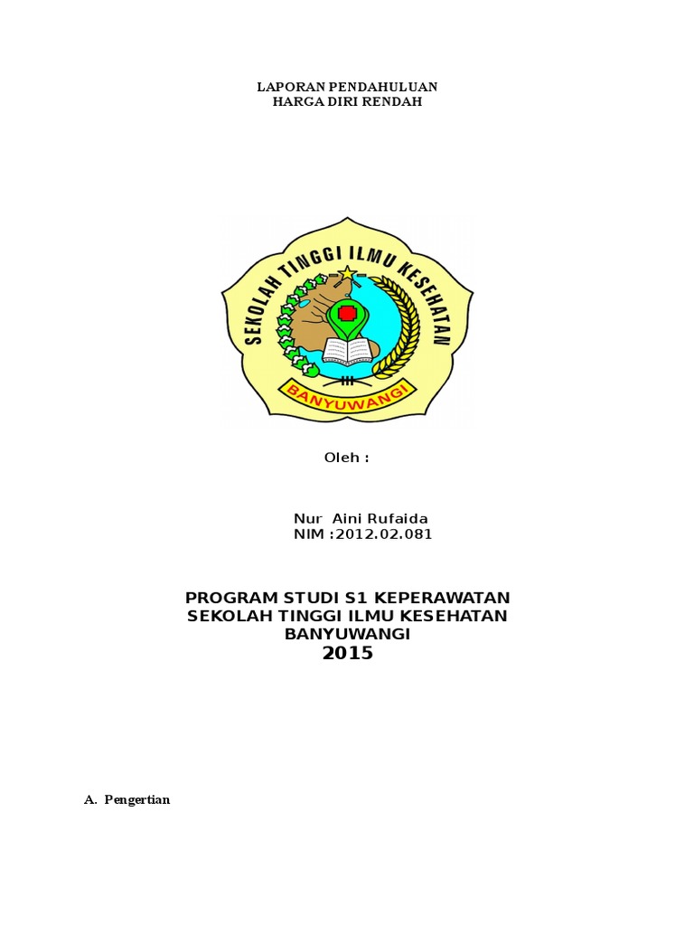 LP Dan SP Harga Diri Rendah | PDF