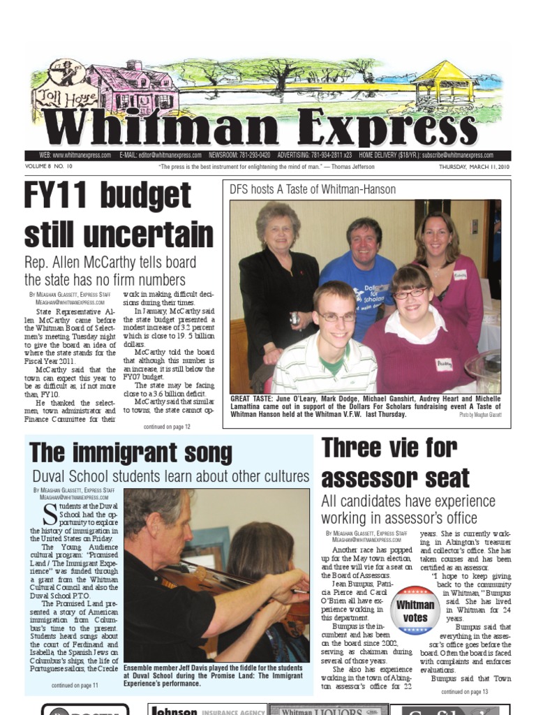 Whitman Express 2010 - 11 - 03 | PDF | Business
