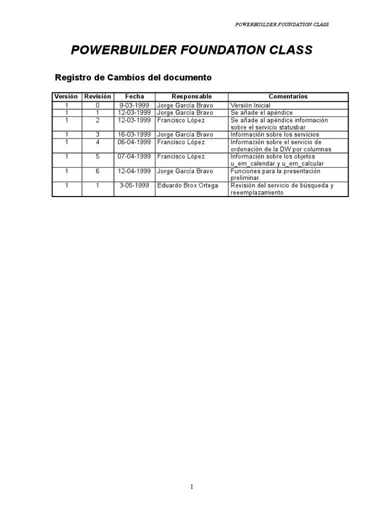 Powerbuilder Foundation Class | PDF | Informática