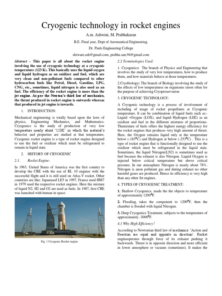 An In-Depth Look at Cryogenic Rocket Engine Technology and Its ...