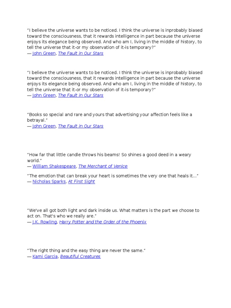 John Green: The Fault in Our Stars | PDF