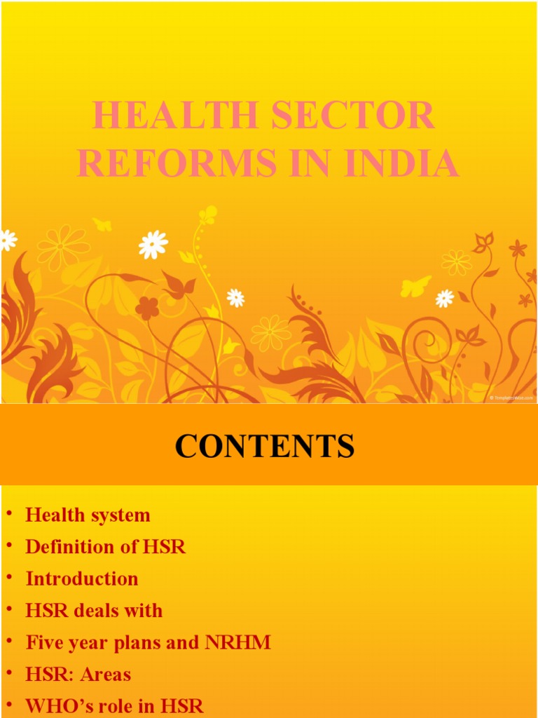 Health Reforms in India | PDF | Health System | Healthcare Industry