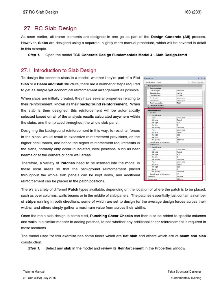 27 RC Slab Design | PDF | Reinforcement | Wall