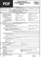 Bir Update Form (1905) | PDF | Taxes | Public Law