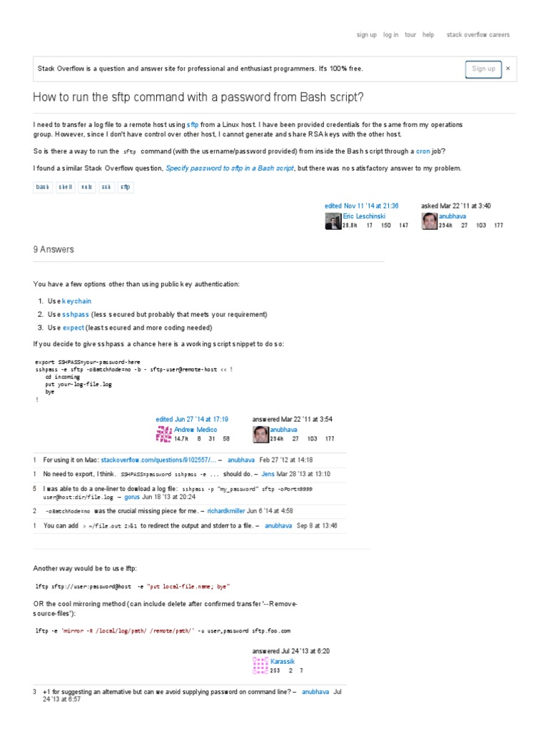 run-sftp-pwd-from-bash-script-pdf-secure-shell-password
