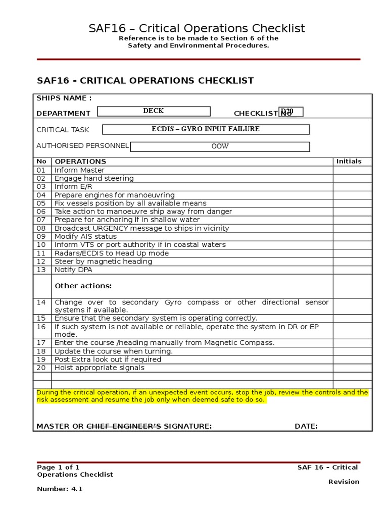D20 ECDIS - Gyro Input Failure | PDF