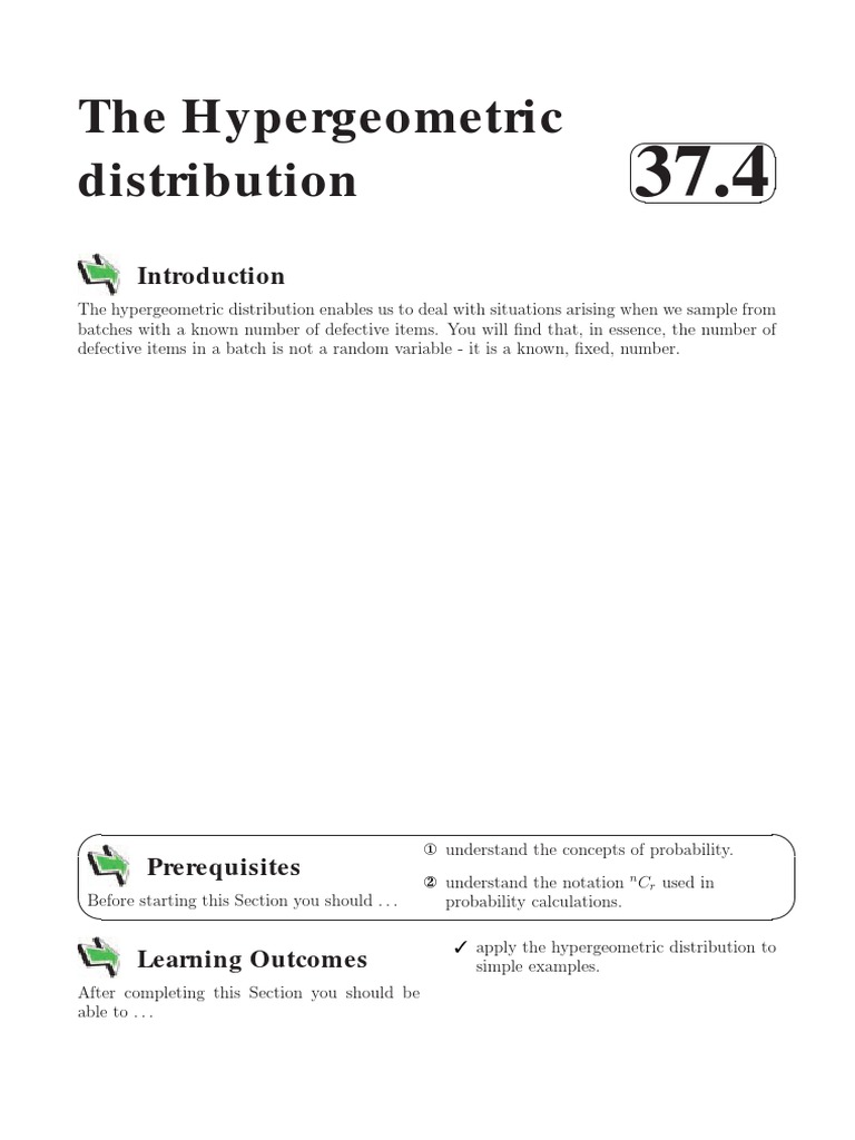 Understanding the Hypergeometric Distribution Through Worked Examples ...