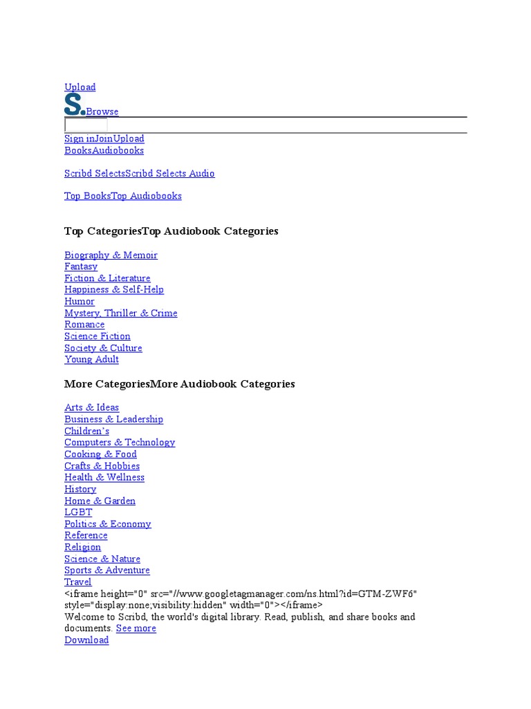 Top Categoriestop Audiobook Categories Pdf Homeopathy Scribd