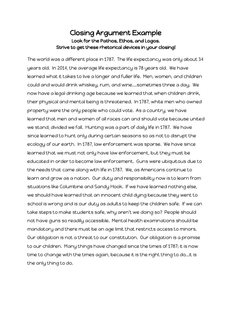 Closingargumentexample | PDF