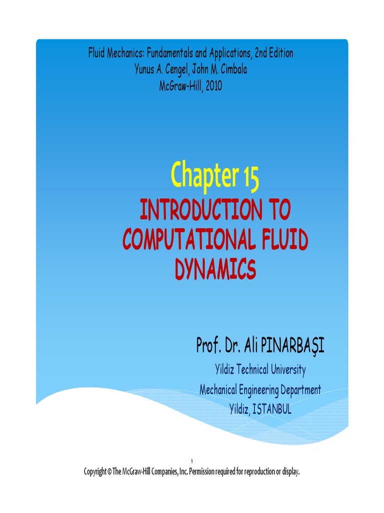 Fluid CHP 15 Introduction of Computational Fluid Dynamics | PDF | Computational Fluid Dynamics ...