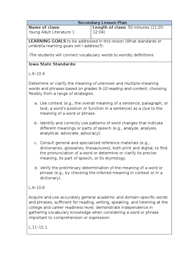 Playdough Lesson Plan | PDF | Vocabulary | Lesson Plan