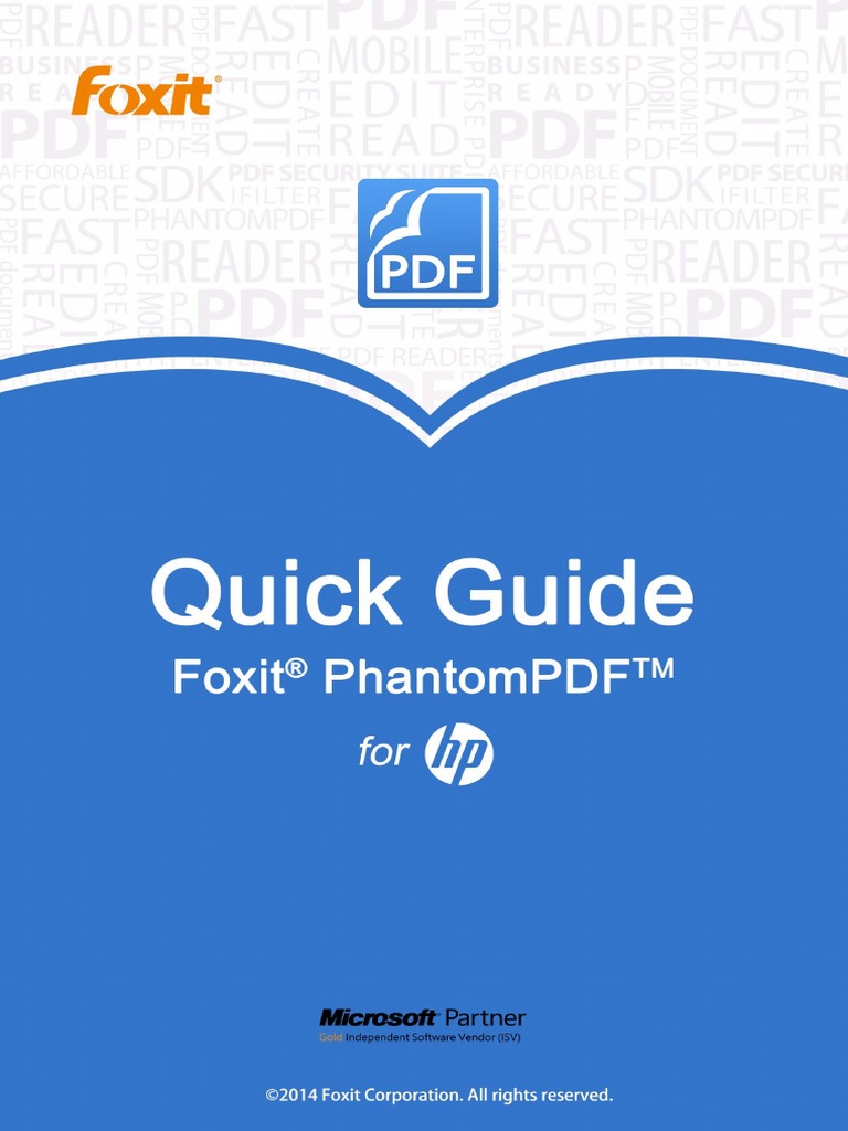 Foxit PhantomPDF For HP - Quick Guide | PDF | Portable Document Format ...