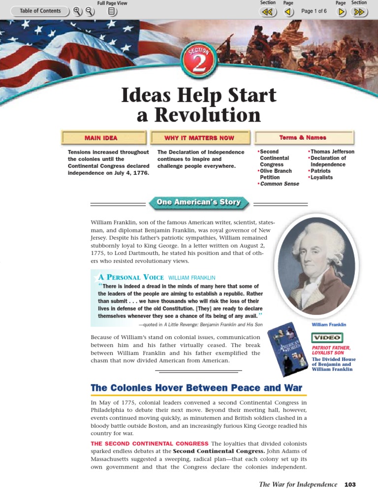 4.2 Ideas Help Start An Revolution | PDF | Patriot (American Revolution ...