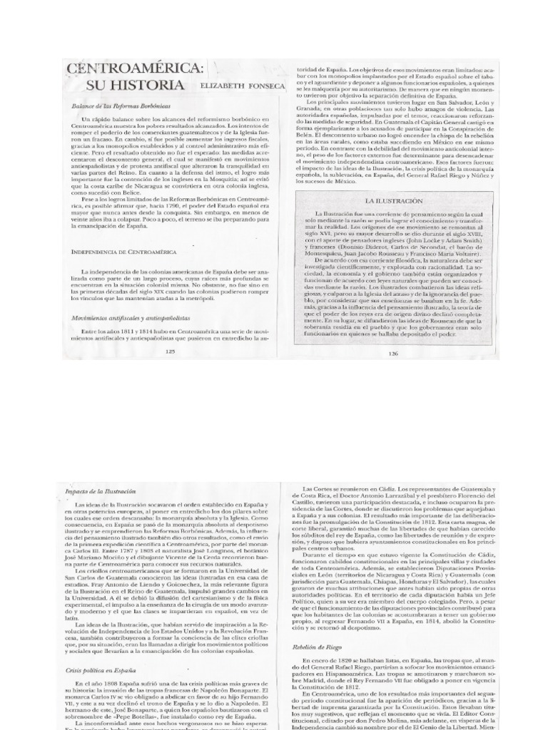 Independencia de Centroamérica Elizabeth Fonseca | PDF