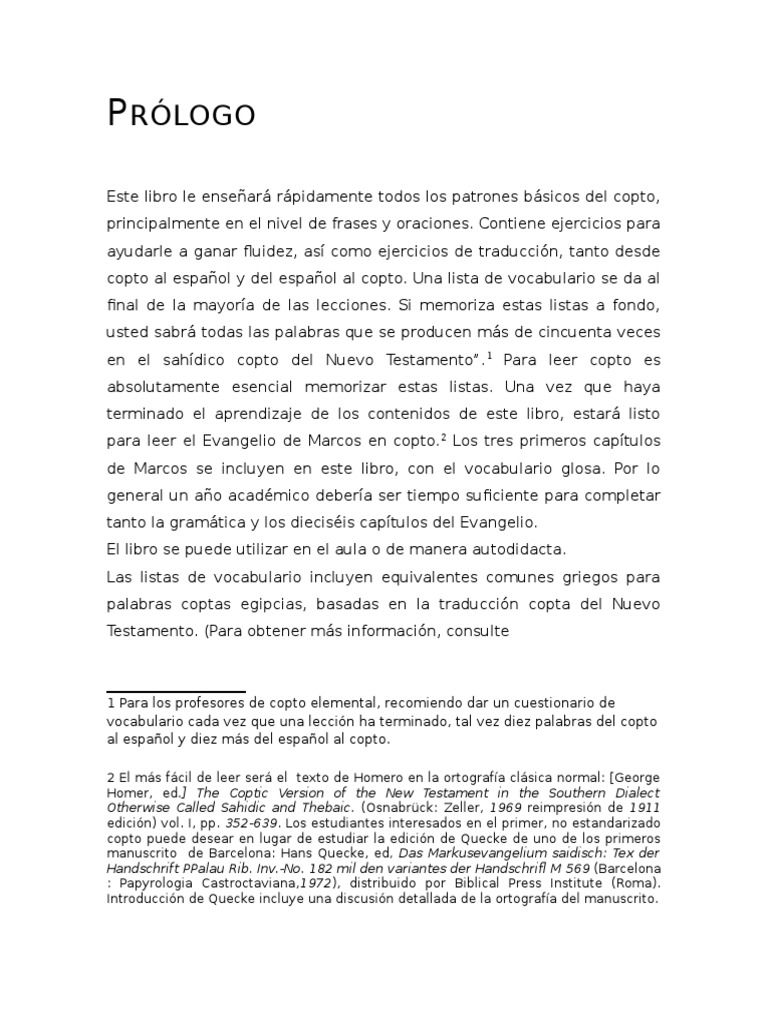 Introducción al Idioma Copto | PDF | Egipto | Lengua griega
