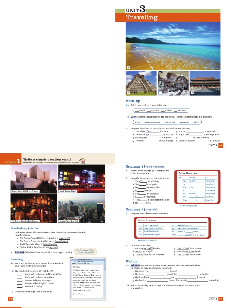 Exploring Tourist Attractions in English | PDF