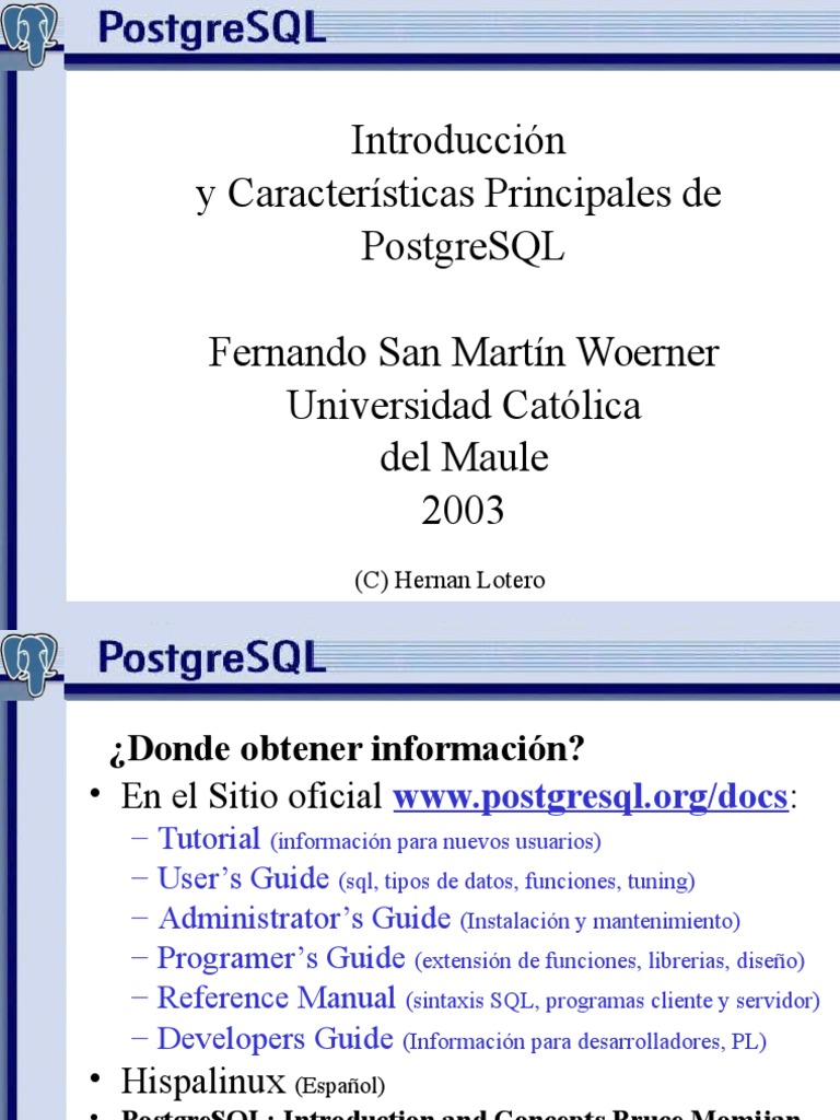 PGSQL | PDF | Postgre Sql | Gestión de la información