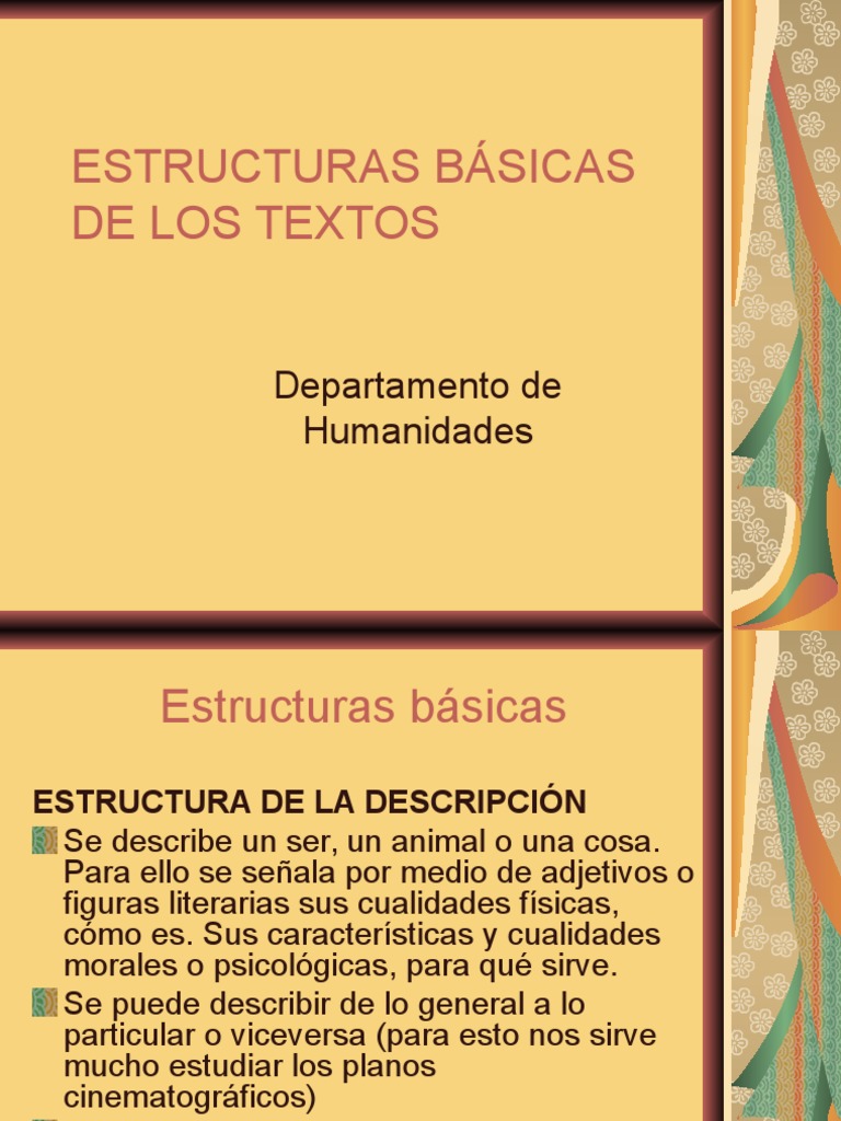 Estructuras Básicas de Los Textos | PDF