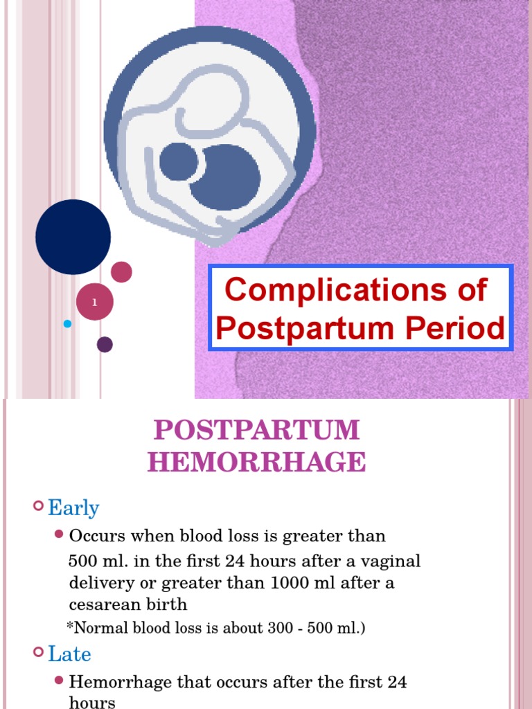Complications of Post Partum | PDF | Childbirth | Uterus