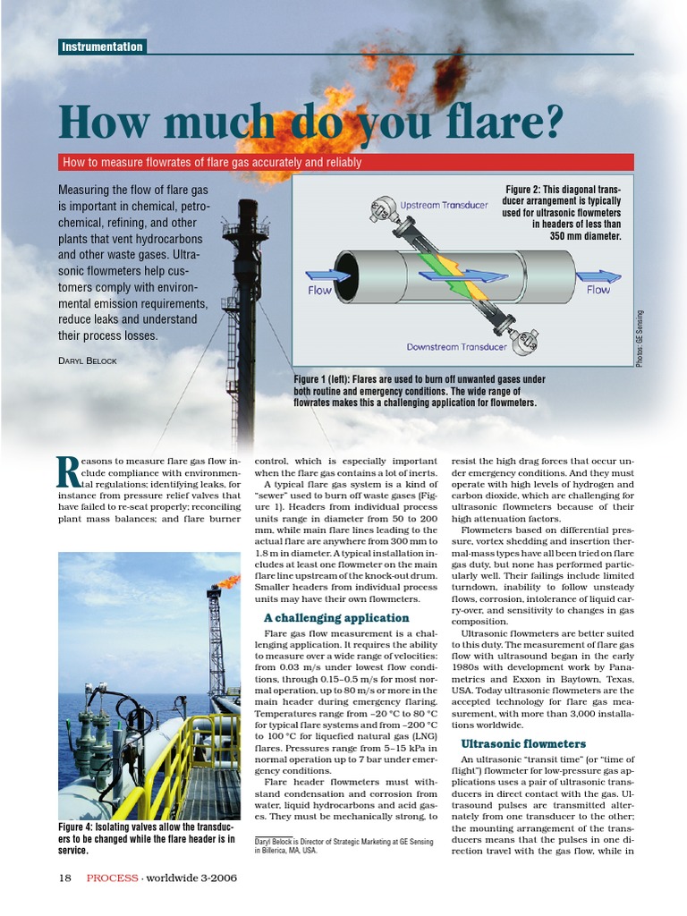 Flare Gas Flow Measurement-GE | Download Free PDF | Flow Measurement ...