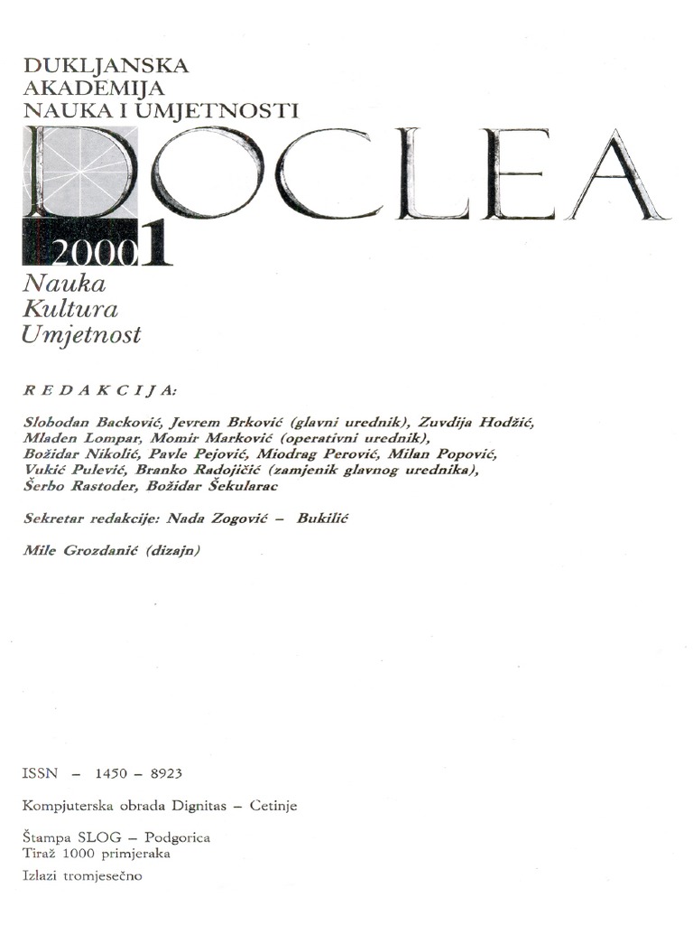 Šerbo Rastoder: Belvederski Protestni Zbor 1936. Godine | PDF