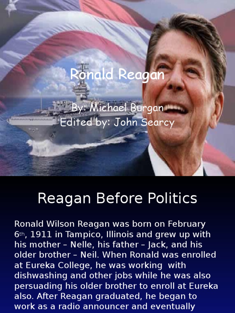 Ronald Reagan: By: Michael Burgan Edited By: John Searcy | PDF | Ronald ...