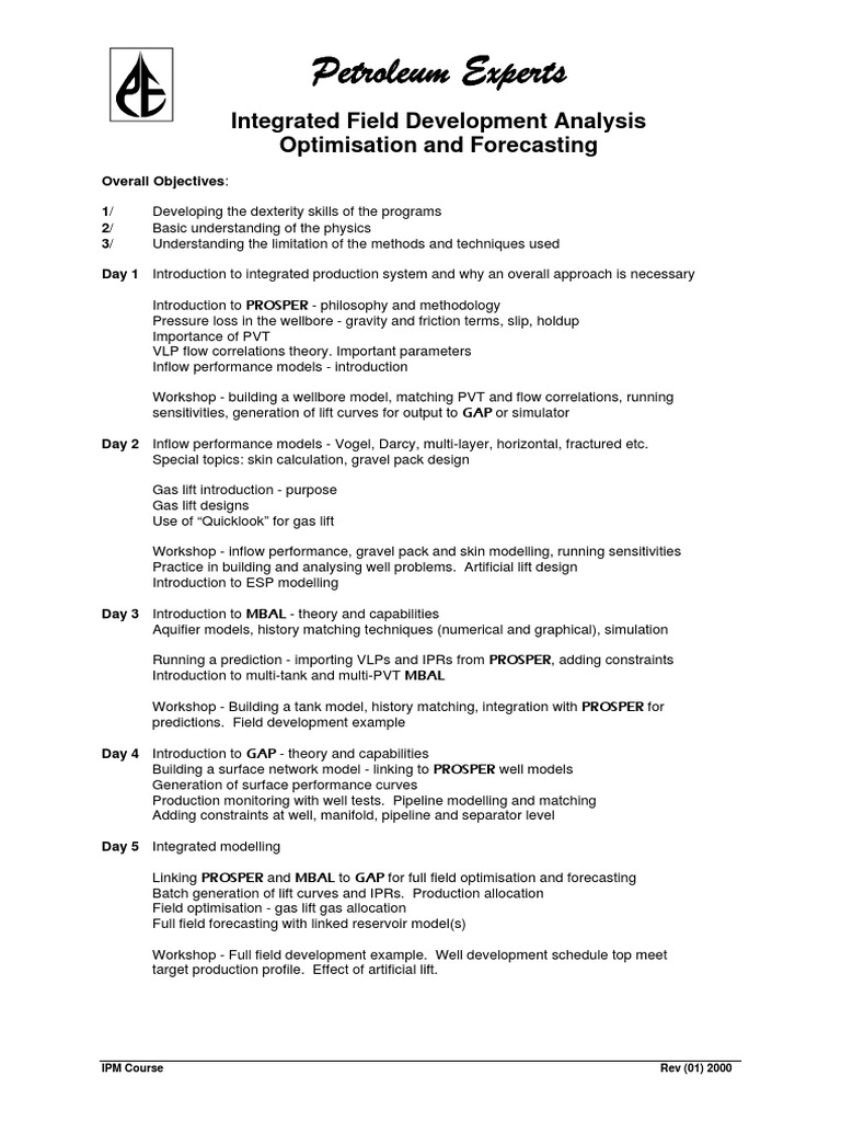 IPM Course Agenda | PDF | Technology & Engineering