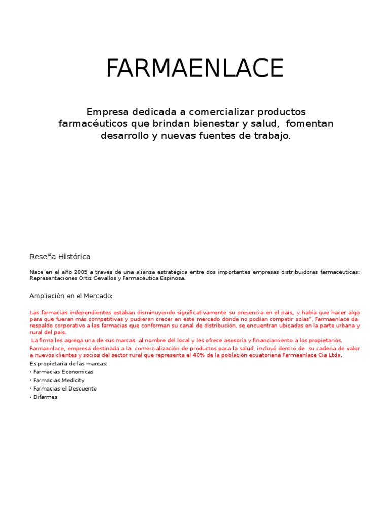 FARMAENLACE | PDF | Farmacia | Farmacéutico