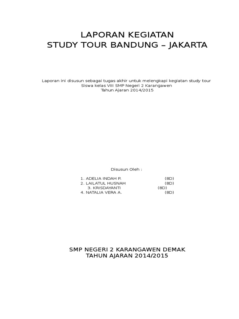 Laporan Karya Wisata | PDF