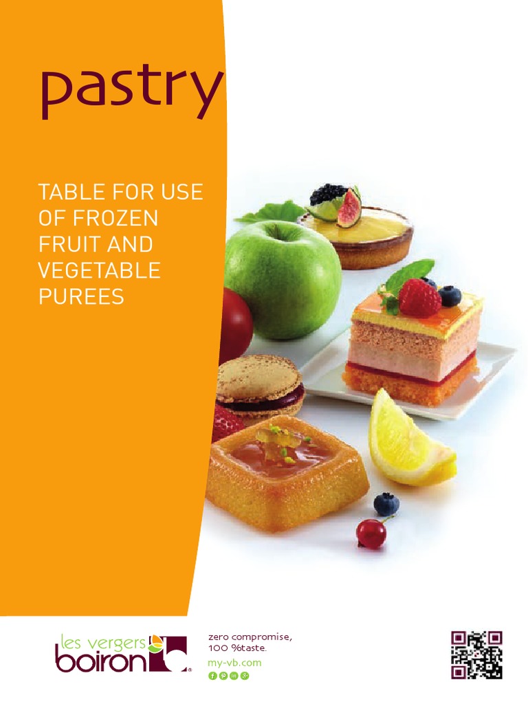 Table Chart Pastry Chef | PDF | Custard | Fruit