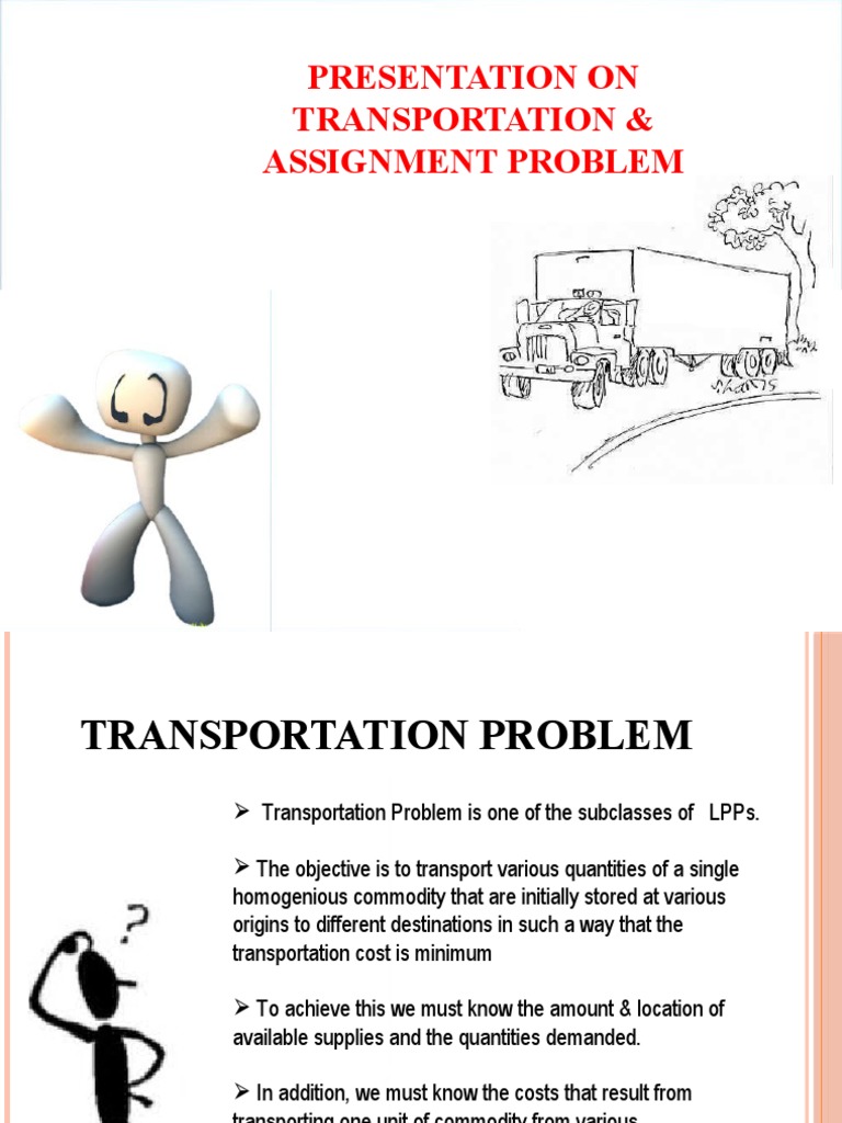 Transportation and Assignment | PDF | Mathematical Relations | Mathematics