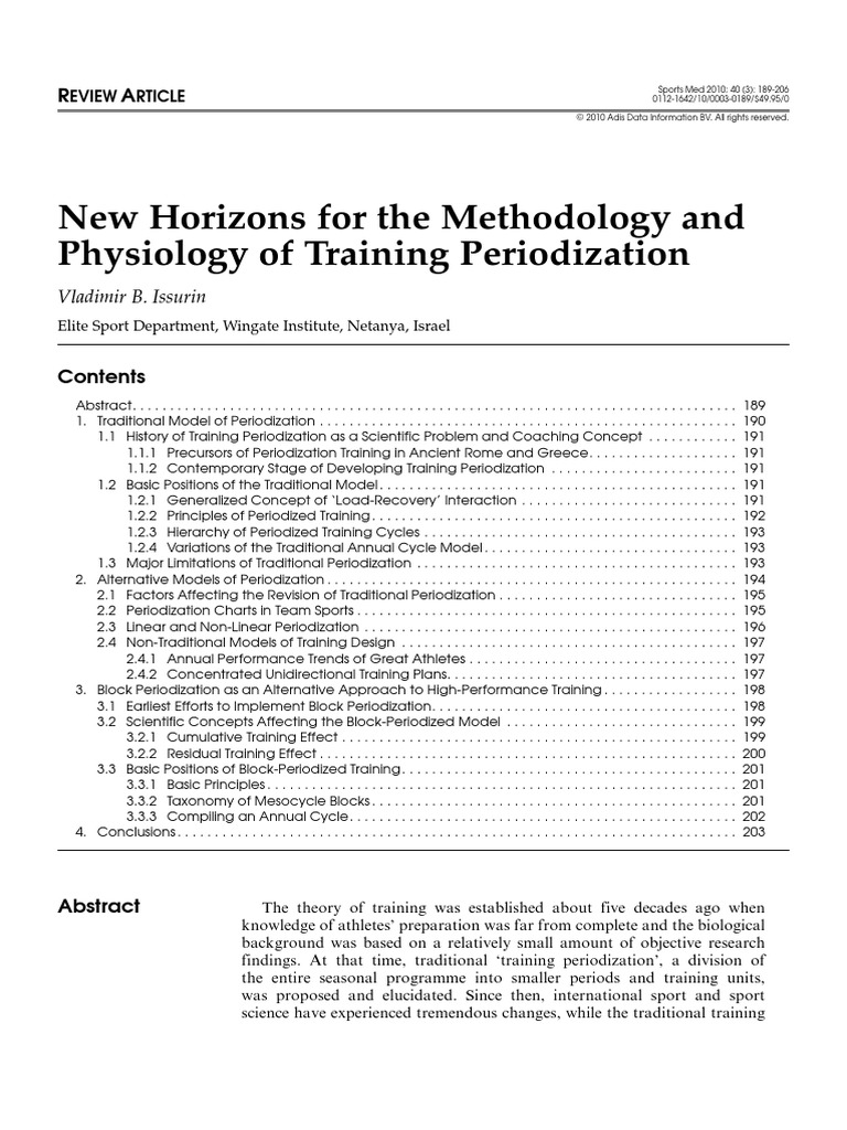 Sports Medicine Volume 40 Issue 3 2010 (Doi 10.2165/11319770-000000000 ...