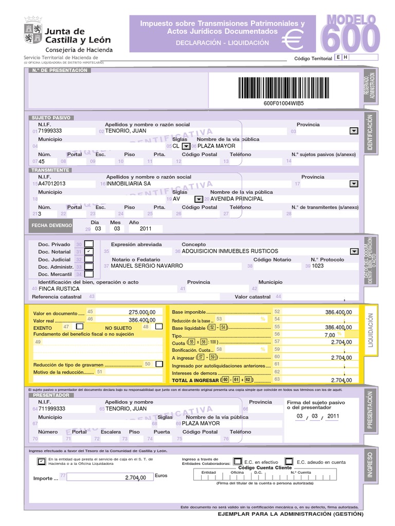 Modelo 600 | PDF | Gobierno | Ley común