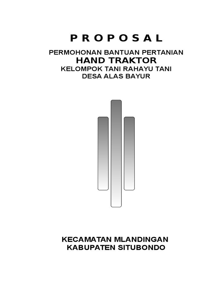 Proposal Permohonan Bantuan Alat Mesin Pertanian - Hand Traktor - Rahayu Tani | PDF