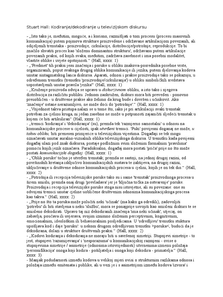 Kodiranje I Dekodiranje | PDF