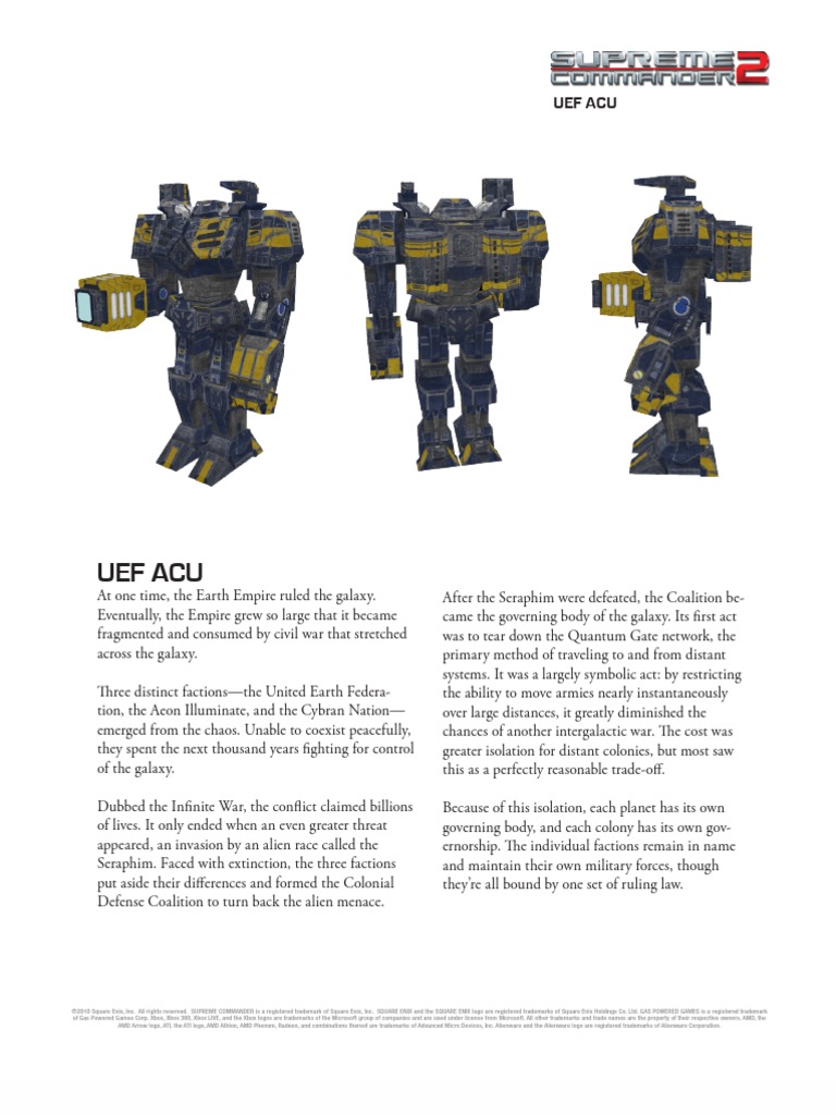 SC2 PaperCraft: UEF ACU 2 | PDF | Advanced Micro Devices | Patent