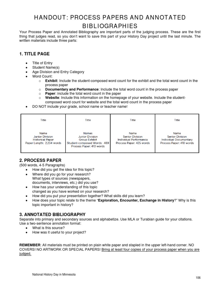 History Day Project Guide | PDF