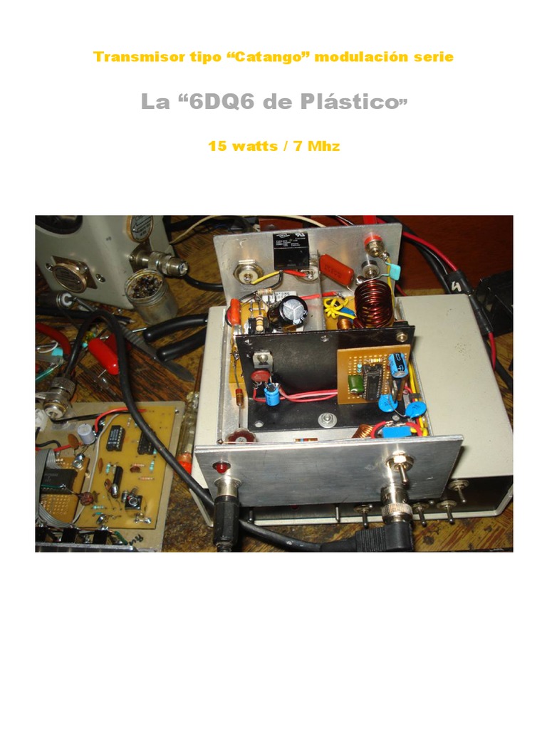 La 6DQ6 de Plastico - TX 40M 15W PDF | PDF