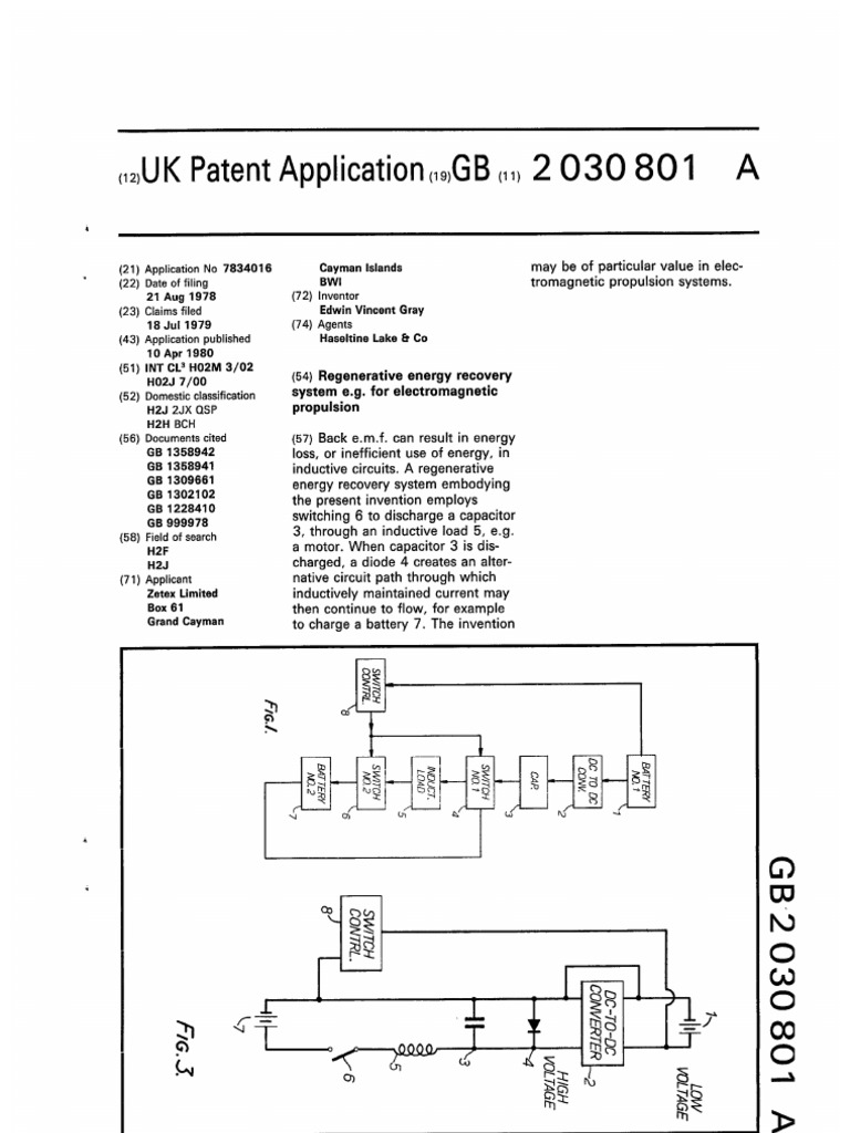 Edwin Gray Patent 2030801 | PDF