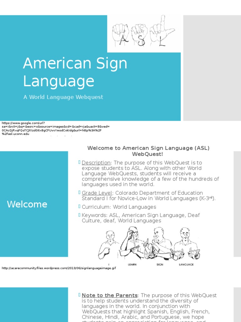 American Sign Language | PDF | American Sign Language | Hearing Loss