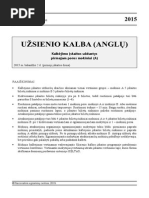 Anglu Vbe Uzduociu Aprasas | PDF