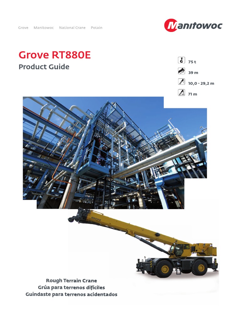 RT880E Product Guide Metric | PDF | Transmissão (Mecânica) | Máquinas