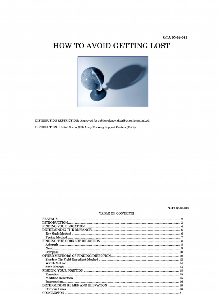 How To Avoid Getting Lost | PDF | History