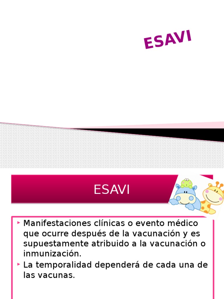 ESAVI | PDF | Vacunas | Ciencias de la Salud