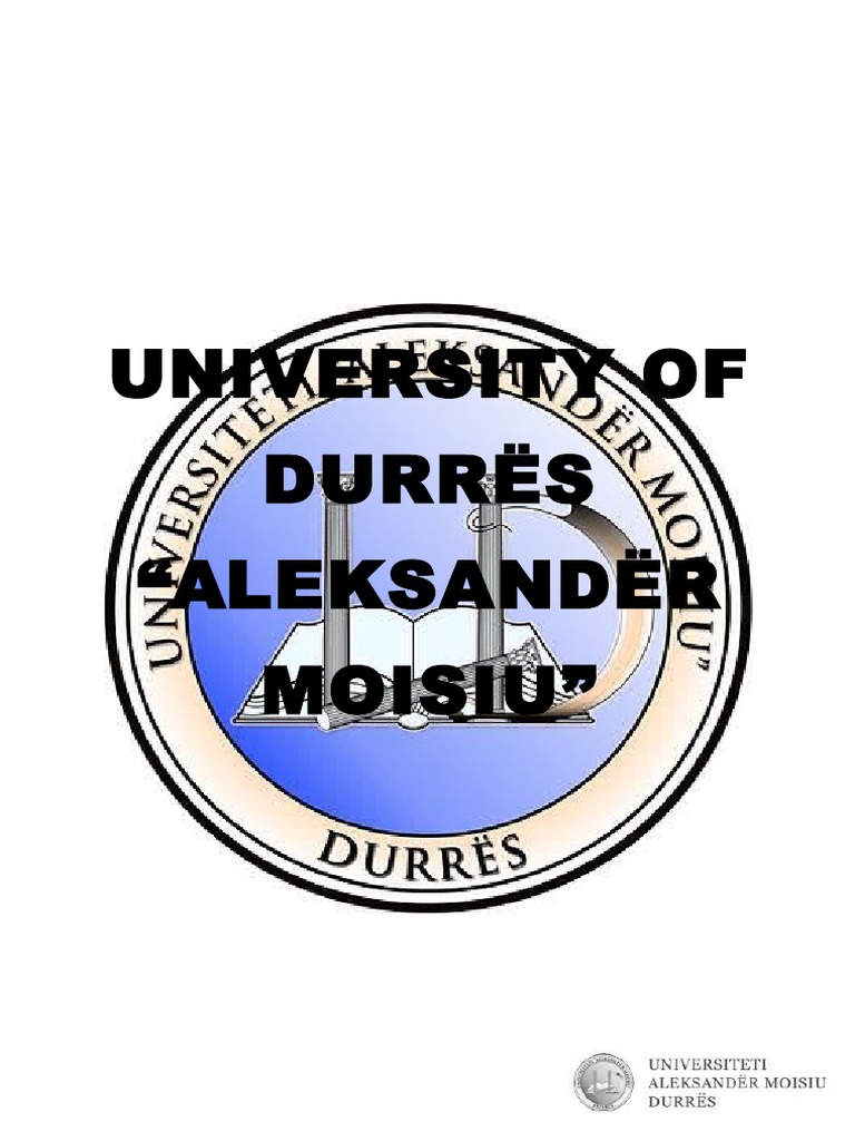 University of Durrës "Aleksandër Moisiu" | PDF | Standardized Tests | Sleep