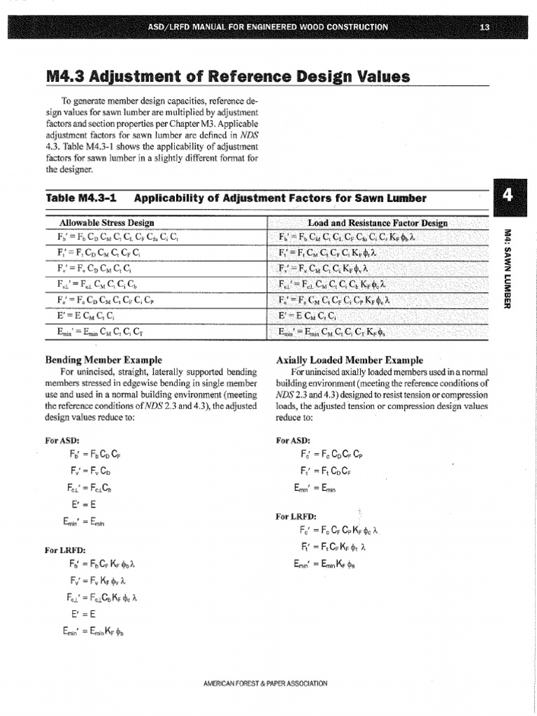 Design Charts NDS | PDF
