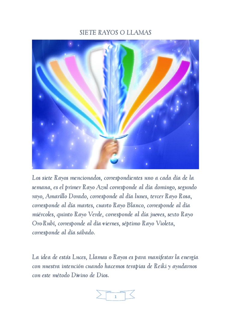 Siete Rayos o Llamas | PDF | Planetas | Miguel (Arcángel)